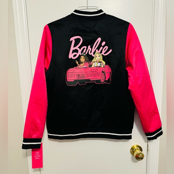 Barbie | Jackets & Coats | Barbie Varsity Jacket Youth Size Xxl 8 ...